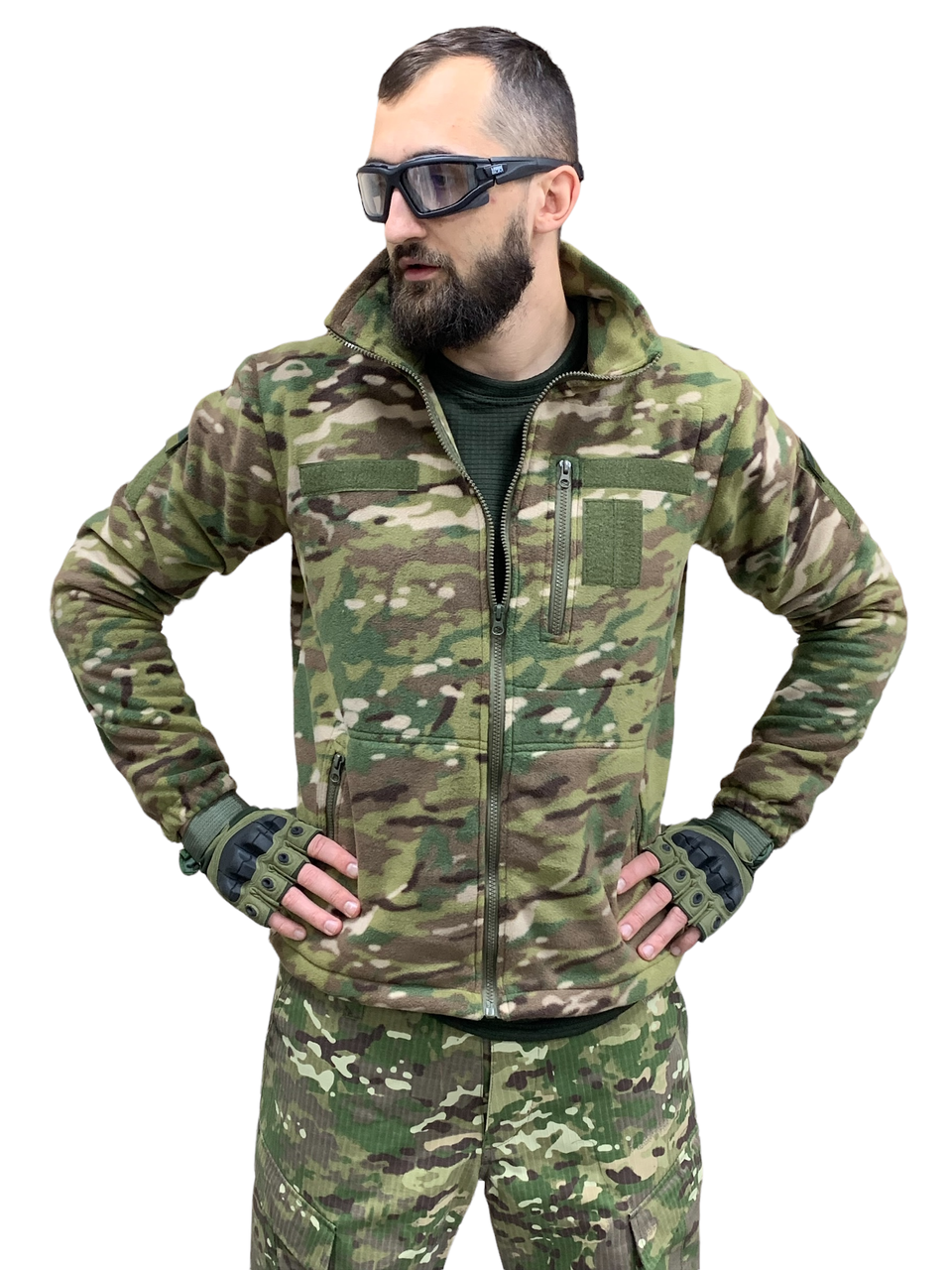 Кофта флісова тактична ВСУ мультикам