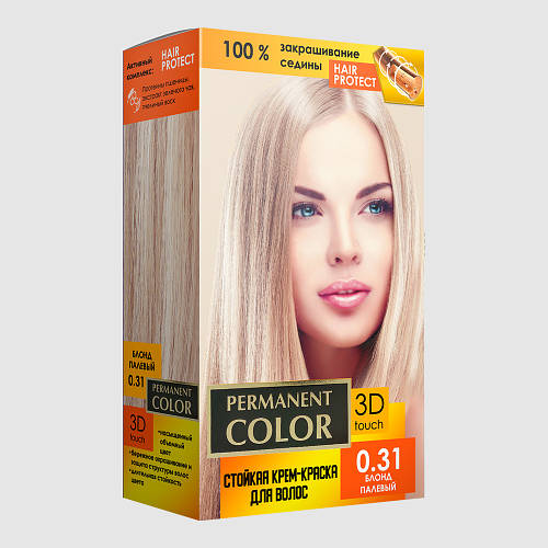 Купить Стойкая краска для волос с окислителем Блонд палевый Permanent ...