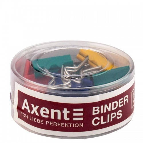 Купить Биндер AXENT 4409 19мм цветная туба 12шт ассорти (1/12), цена 24.75 грн — Prom.ua (ID ...