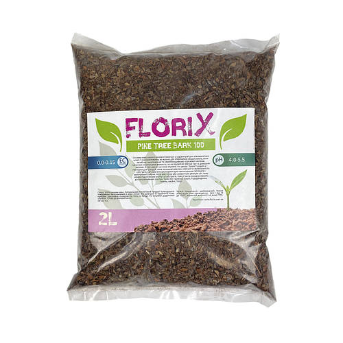 Соснова кора FloriX pine tree bark для Азалій, Гортензій, Лохини ...