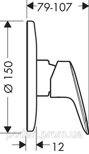 Гигиенический душ HANSGROHE LOGIS (1262019), цена 5796 грн — Prom.ua ...