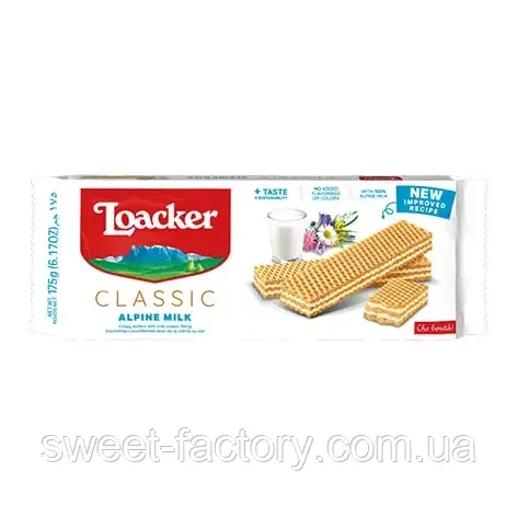 Купити Вафлі Loacker Alpine Milk 175g, ціна 137 грн - Prom.ua (ID ...