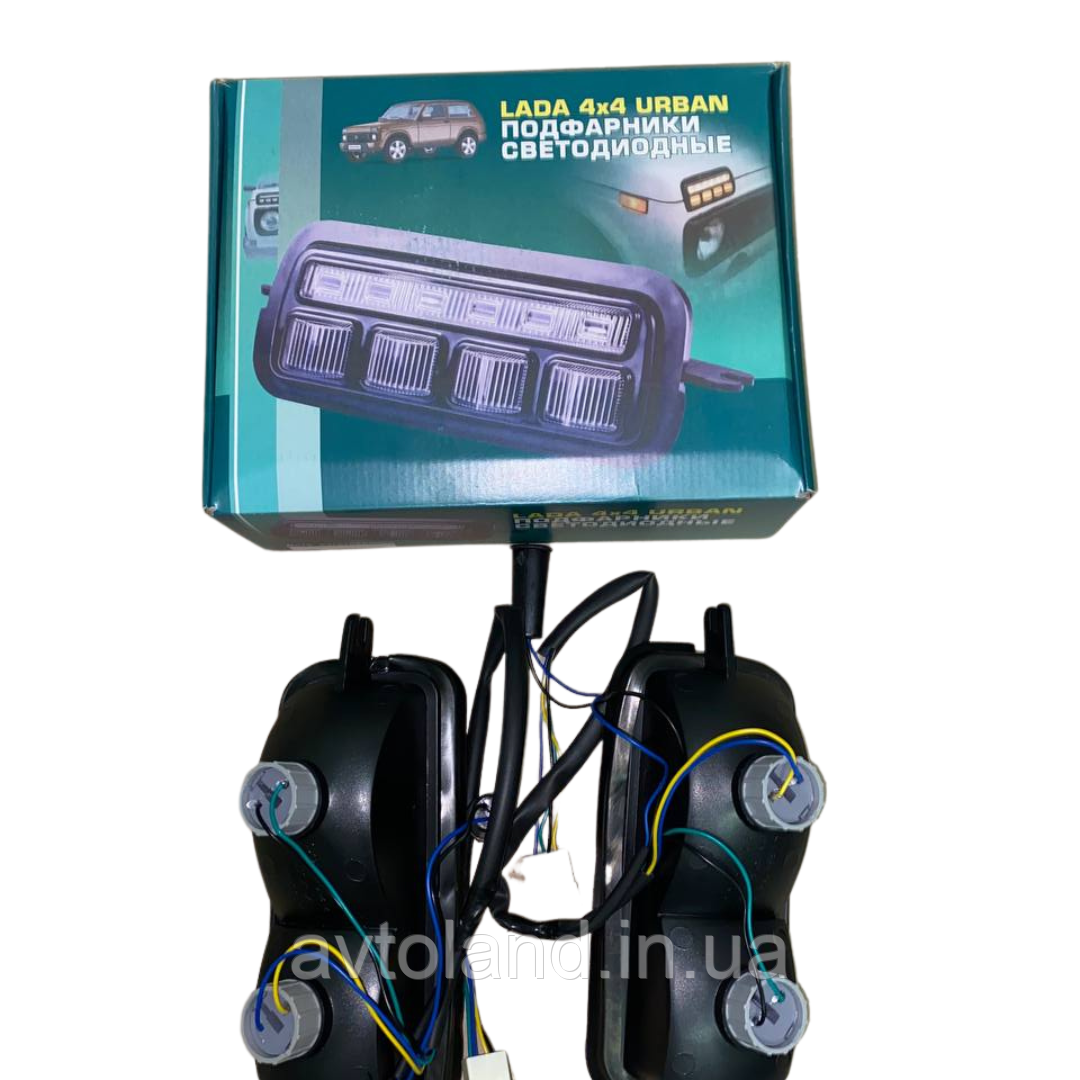 Подфарники 2121,21213,21214 светодиодный с ДХО Тюн-авто 2 шт (ID ...