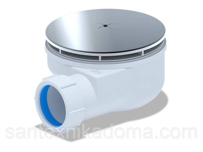 Купить Сифон АНИ пласт для душевого поддона 1 1/2"*90 , h 53 мм, хром ...