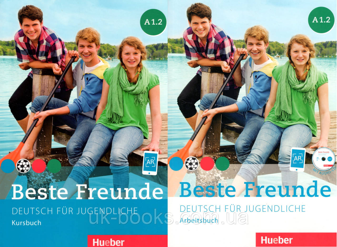 Купити Підручник та зошит Beste Freunde A1.2 Kursbuch + Arbeitsbuch, ціна 580 ₴ - Prom.ua (ID ...