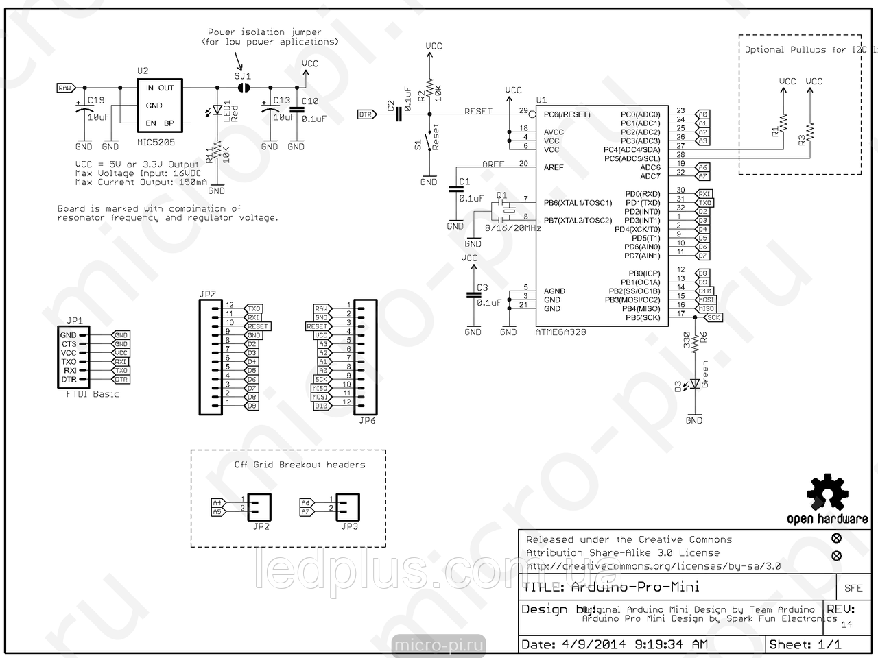 Купити Плата Arduino Pro Mini Atmega328pb 5v 16mhz ціна 140 20 грн