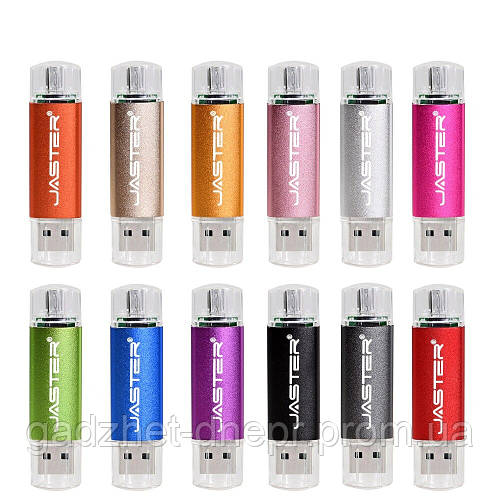 USB флешка 32 GB. JASTER. Двухстороння. USB + Micro USB, цена 115 грн ...