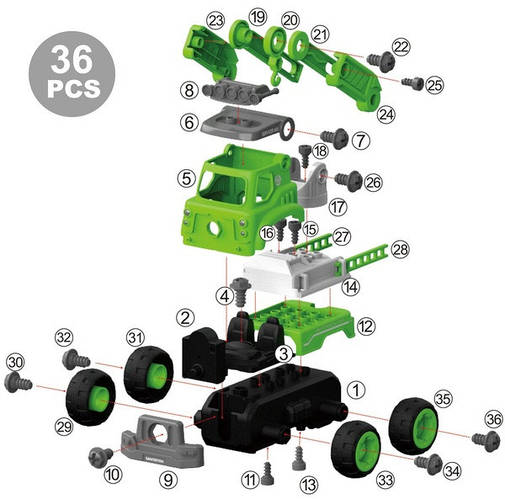 Будівельний кран Diy Spatial Creativity LM8044-SZ-1, ціна 509 грн ...