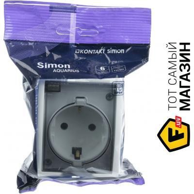 Купити Розетка Simon Connect Розетка із заземленням Aquarius без шторок ...