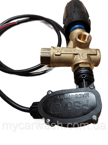 Байпас Tecomec VRT3-P 2xG3/8" F з мікровимикачем, перепускний вентиль ...