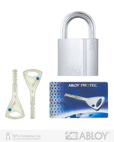 Замок висячий ABLOY PL330 PROTEC NA77FF 2KEY PRO_N NR_shackle 25мм 8мм ...