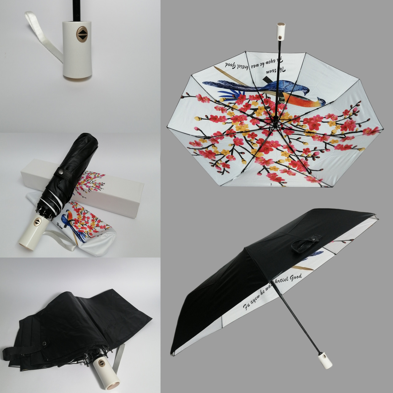 Эксклюзивный Женский Зонт Складной, Полный Автомат, Система Антиветер ...