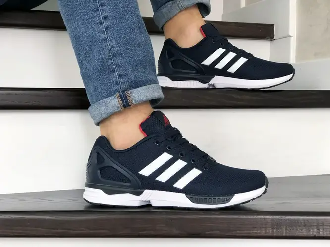 Купити Чоловічі кросівки Adidas Адідас Zx Flux, сітка, піна, сині з ...