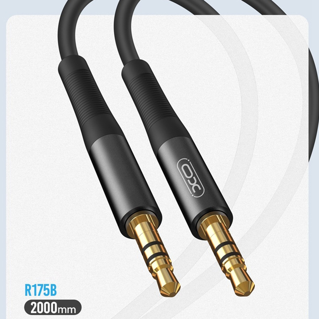 Купити Кабель AUX XO NB-R175B Mini Jack 3.5 - Mini Jack 3.5 | 2 м ...