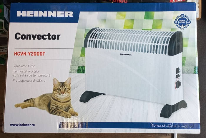 Купити Конвектор з вентилятором Heinner HCVH-Y2000T White, ціна 2349 ...