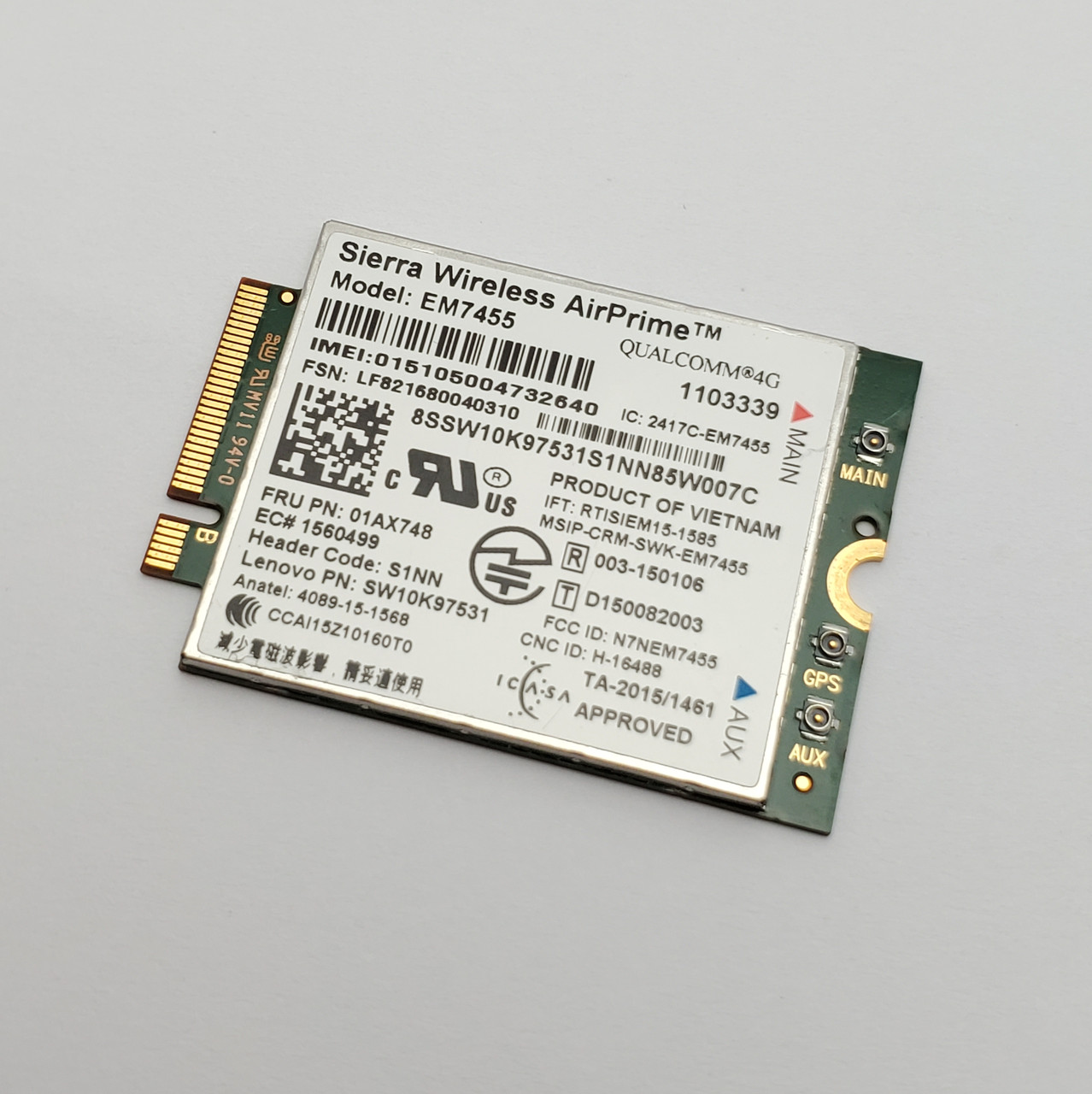 Купити Модуль 4g/lte sierra em7455 wwan модуль raven2 lenovo x270 t470 ...
