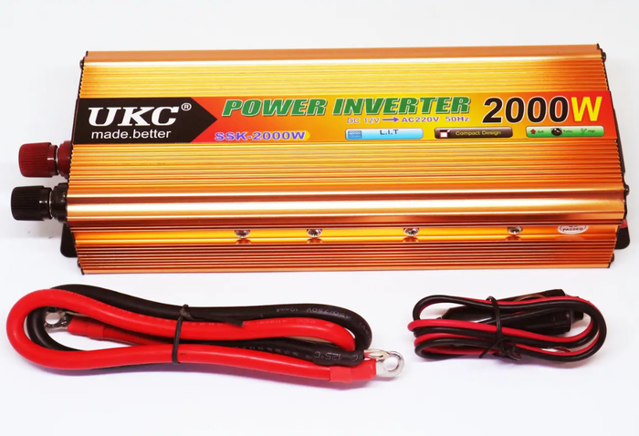 Купити Перетворювач напруги інвертор Inverter I-Power SSK UKC 12V-220V 2000W, ціна 2399 ₴ - Prom ...