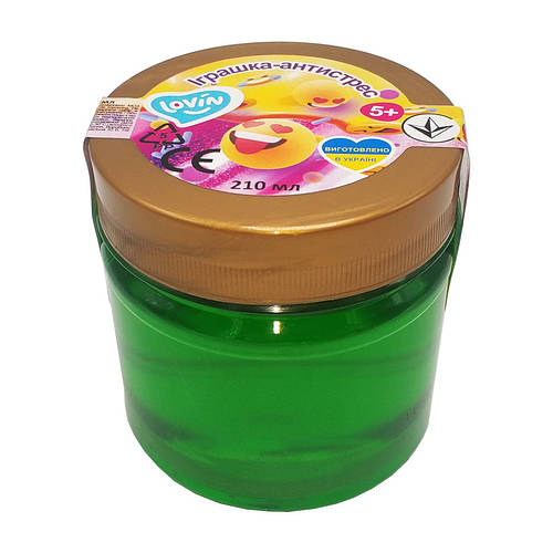 Игрушка-антистресс Slime time ТМ Lovin 80142 210 мл Зеленый, Lala.in.ua ...
