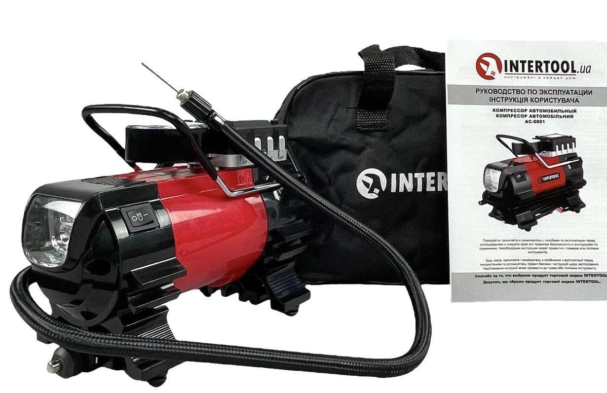 Компресор автомобільний Intertool AC-0001 один циліндр (19 мм 12 В 20 л/хв), ціна: 899 ₴, купити ...
