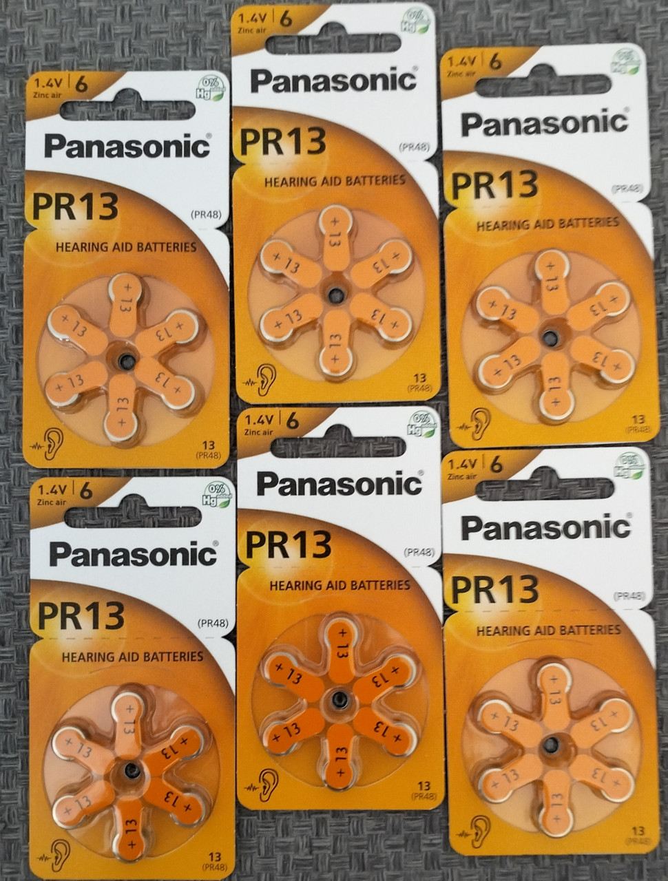 Купить Батарейки PANASONIC PR13 для слухових апаратів, блістер 6 шт, цена 119 ₴ — Prom.ua (ID ...