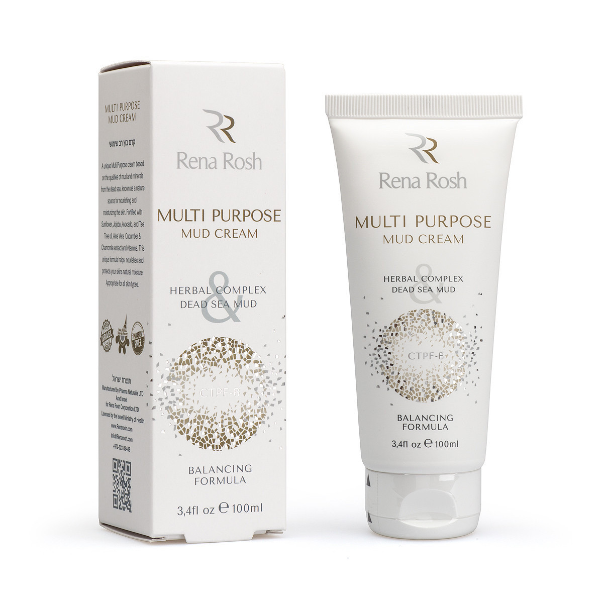 Крем Многоцелевой Rena Rosh Multi Purpose Mud Cream, 100 Мл., Израиль ...