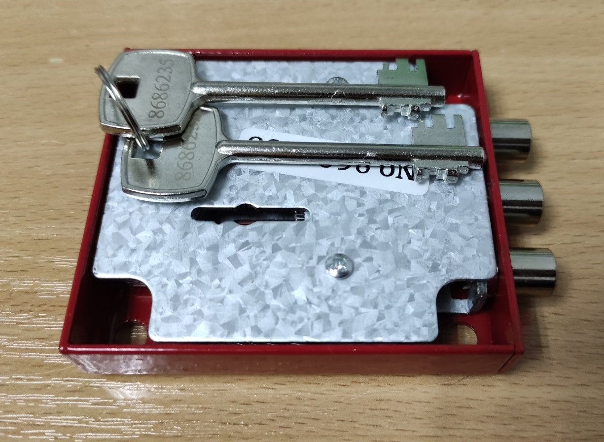 Замок накладний KS-15 для сейфа ARSENAL 50 мм 3 ригельний - 1686279558