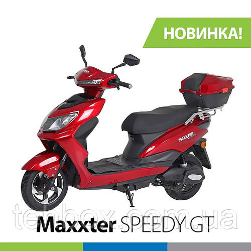 Купити ЕлектроСкутер Maxxter SPEEDY GT (red) 45 км/год пробіг до 80 км 1000 Вт [72В/20Ач], ціна ...