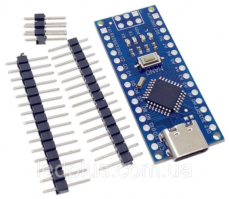 Купить Плата Arduino Nano Atmega328p Type C V3 0 Ch340 цена 136