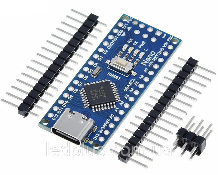 Плата Arduino Nano Atmega328p Type C V3 0 Ch340 продаж ціна у Одесі