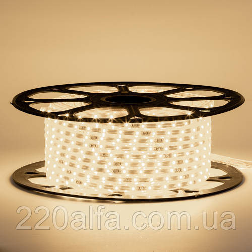 Купить Led лента 220В белая теплая smd2835 120LED/m 12W IP65, 1м, цена ...