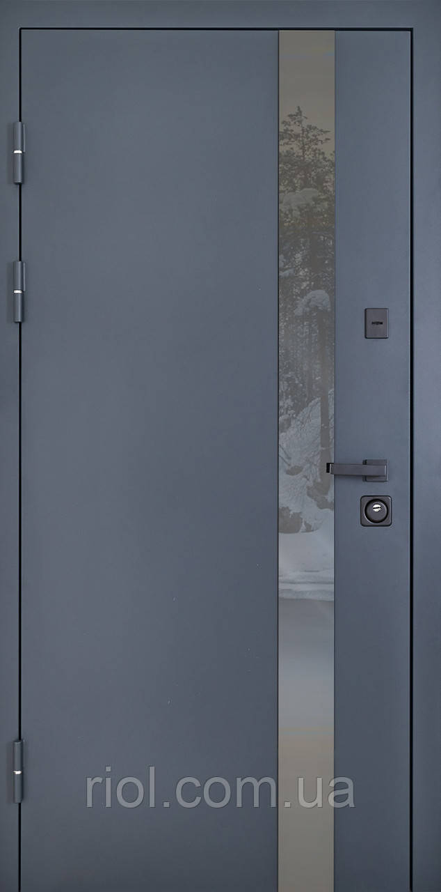 Металеві вхідні двері Nordi Текстурне фарбування RAL 7021T: продаж ...