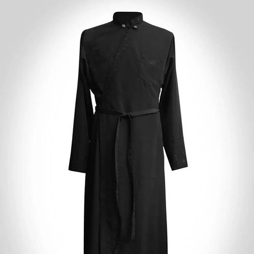 Купить Подрясник из черной вишивкой (мокрый шелк), цена 3080 ₴ — Prom ...