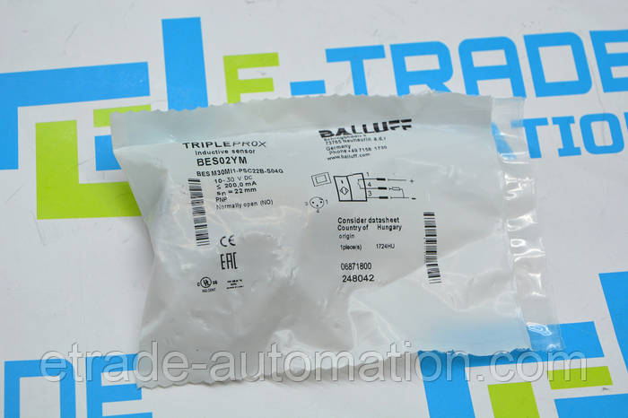 Индуктивный датчик BALLUFF BES02YM (ID#1687069765), цена: 1305.13 ₴, купить на Prom.ua