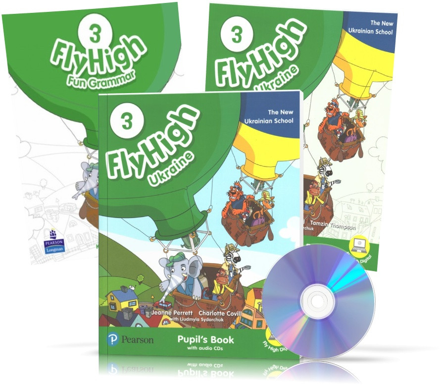 Fly High 3 UKRAINE edition, Pupil's book + Activity Book + CD + FUN ...