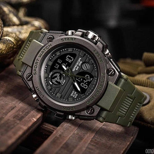 Наручные часы Sanda 739 Green-Black, цена 860.22 грн — Prom.ua (ID ...