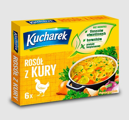 Кубик Бульйонний Курячий Kucharek (Кухарек) z Kury Rosol 6*10 г Польща ...