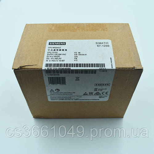 Купить Central processing unit CPU 1215C SIMATIC S7-1200 Siemens, 6ES7 ...