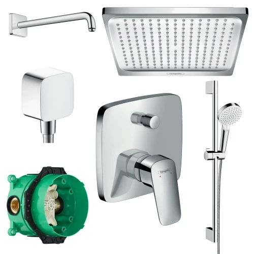 Душевая Система Скрытого Монтажа Hansgrohe Logis Crometta 20200011 Хром ...