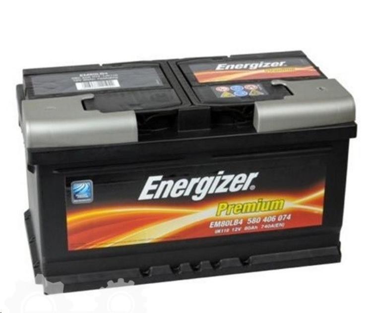 Аккумулятор 80Ah-12v Energizer Prem. (315х175х175), R, EN740, 580 406 ...