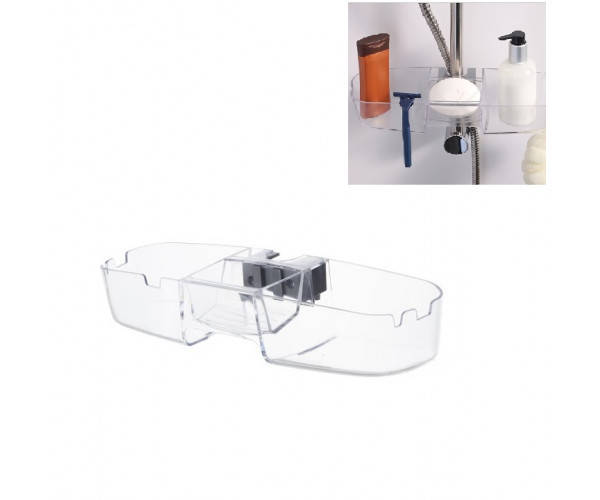 Поличка навісна на душову штангу Prima Nova прозора цена 264 грн — Prom Ua Id 1688784324