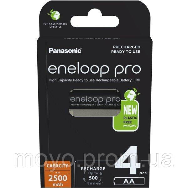 Аккумулятор Panasonic Eneloop Pro AA 2500 MAh 4BP (BK-3HCDE/4BE ...