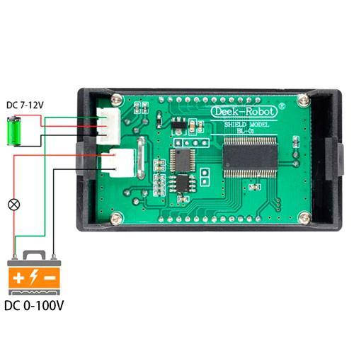 Купити Цифровий вольтметр амперметр ватметр DC 0-100 В 10 А 1000 Вт ...