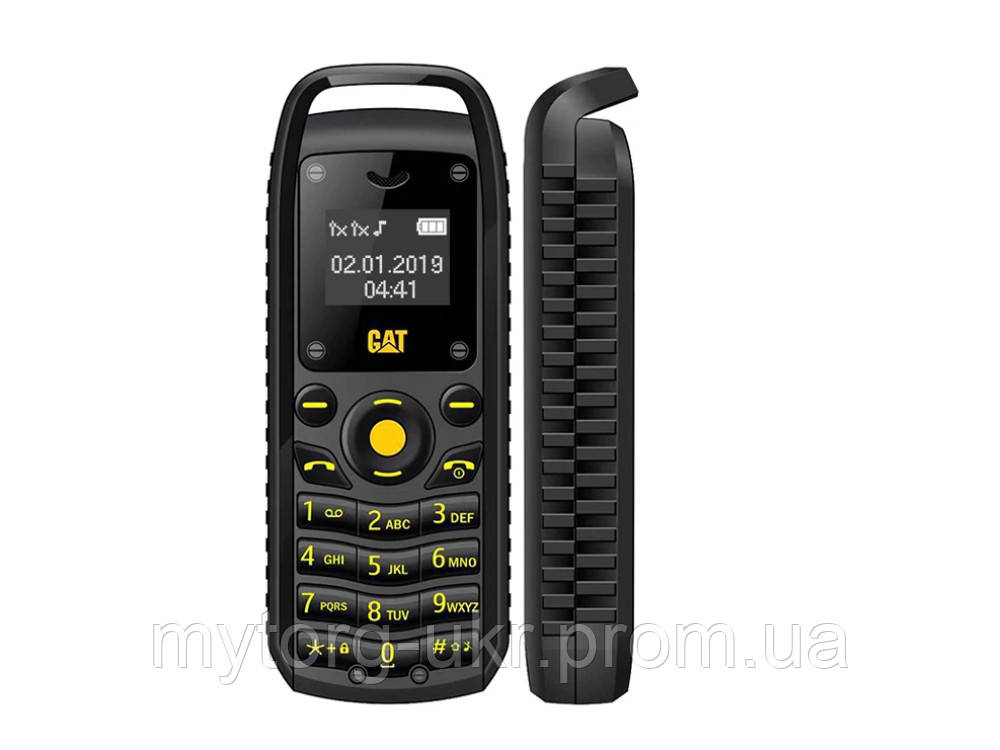 Мини телефон Bluetooth Гарнитура Gtstar Cat B25 2 Sim Черный Id