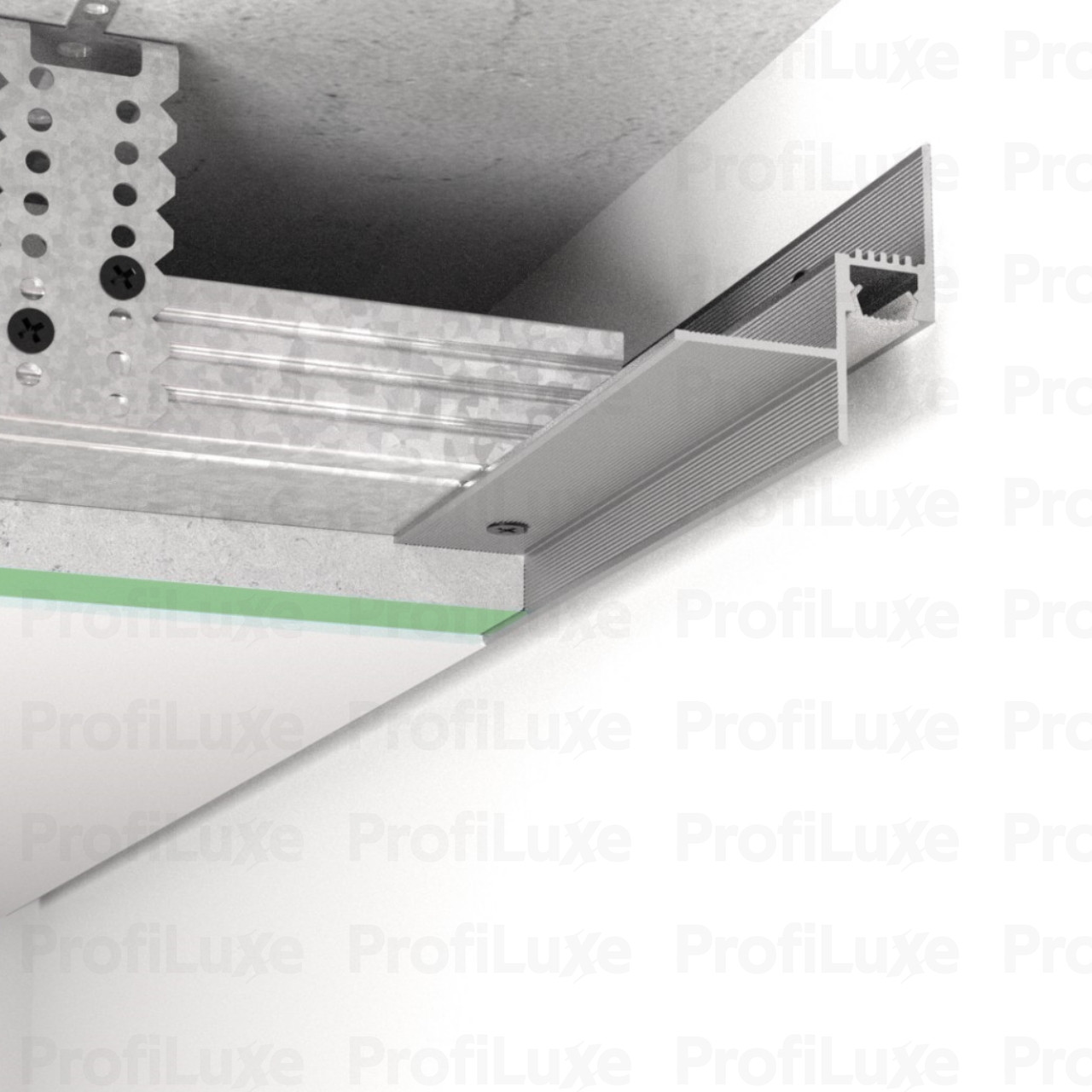 Теневой профиль 14 мм ProfiLuxe SVT-14 (2500 мм) для LED подсветки, без ...