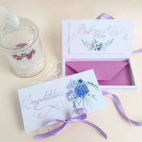 Купить Gift box Sofia светло-сиреневый Оригинальный подарок Любимой на ...