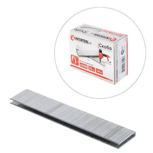 Купить Скоба пневматическая Intertool - 25 x 1 x 5,7 мм (5000 шт.), цена 414 ₴ — Prom.ua (ID ...