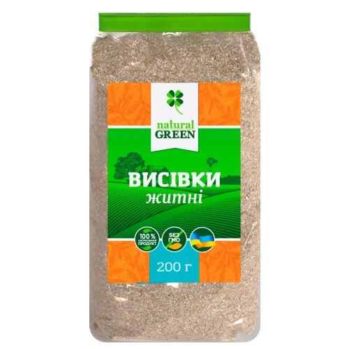Отруби Ржаные, 200 Г, NATURAL GREEN — Купить Недорого на Bigl.ua ...