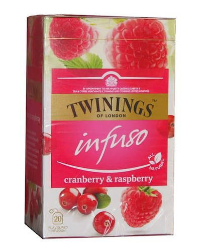 Чай Твайнингс Twinings Infuso Cranberry Raspberry 20пак., цена 130 грн ...