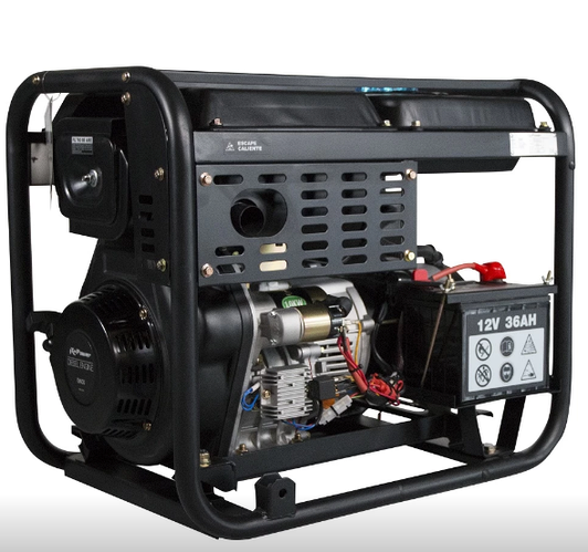 Генератор дизельный 5 кВт ITC Power DG6000LE, 1ф, 5.0кВт/5.5кВт, дизель ...