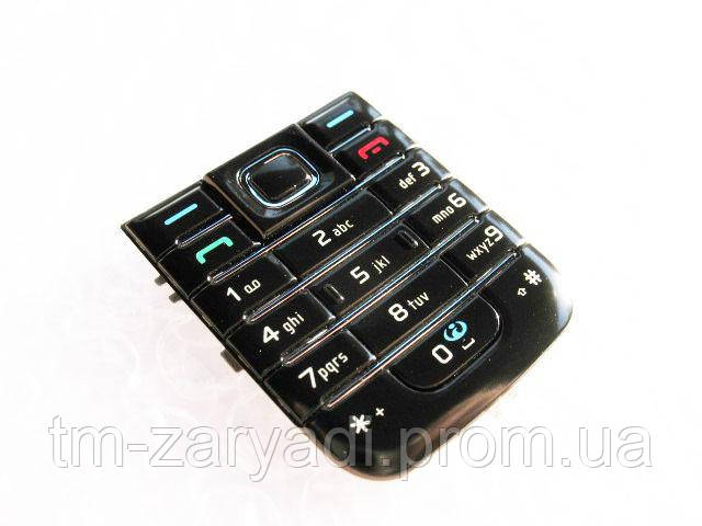 Оригинальная Клавиатура для Nokia 6233 английская, черная /Кнопки ...